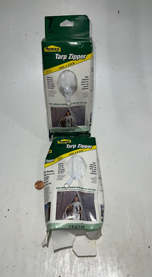 Lot Of 2! 7' Tarp Zipper Doors Homax Product Peel & Stick Industrial | eBay