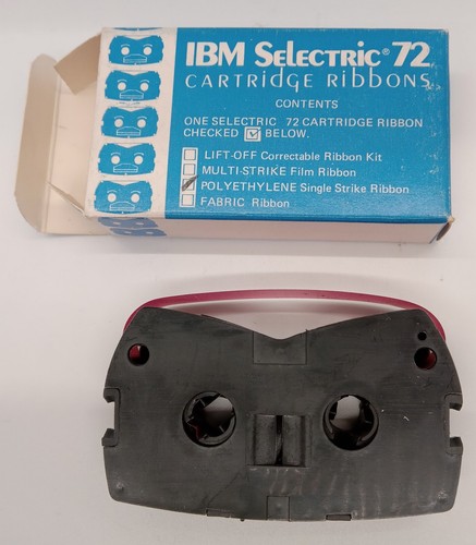 NOS IBM Selectric 72 Typewriter Polyethylene Single Strike Ribbon ...