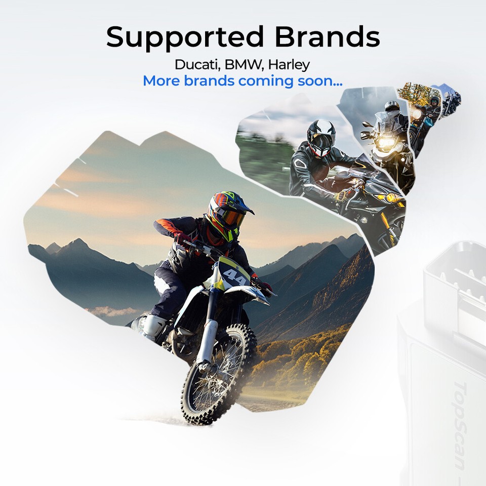 2025 TOPDON OBD2 Motorcycle Diagnostic Scanner Code Reader for BMW ...