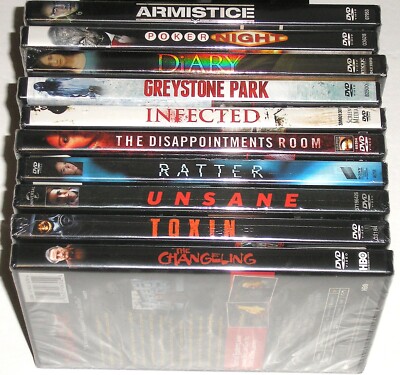 Horror DVD Lot of 10 - Armistice INFECTED Ratter TOXIN The Changeling ...