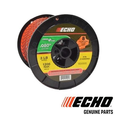 Genuine OEM Echo 314080052 3LB Spool 080 X-Fire Trimmer Line for SRM/GT ...