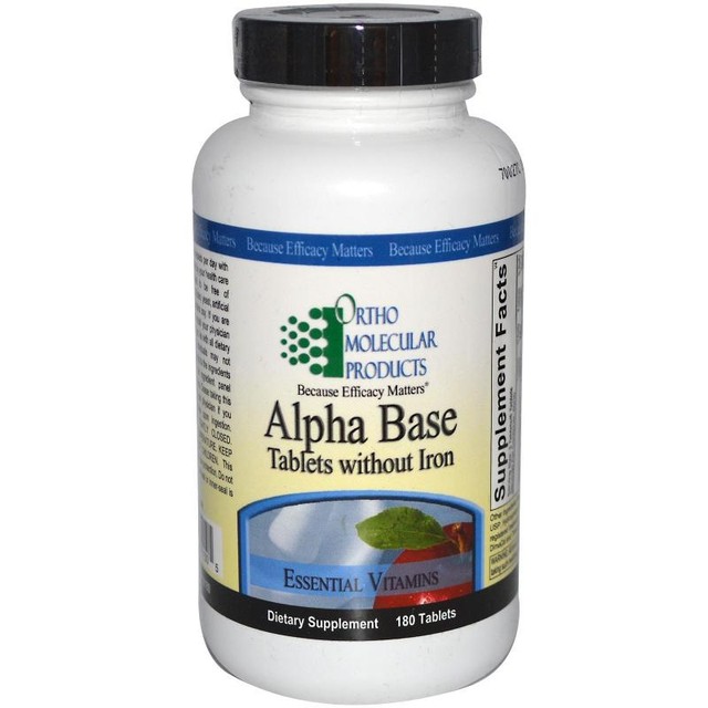 Ortho Molecular Products Ortho Molecular Alpha Base Tablets Without ...
