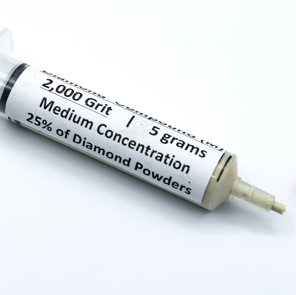 Diamond Paste Compound Polishing Lapidary 5 Gram 200.000 to 400 Grit (M ...