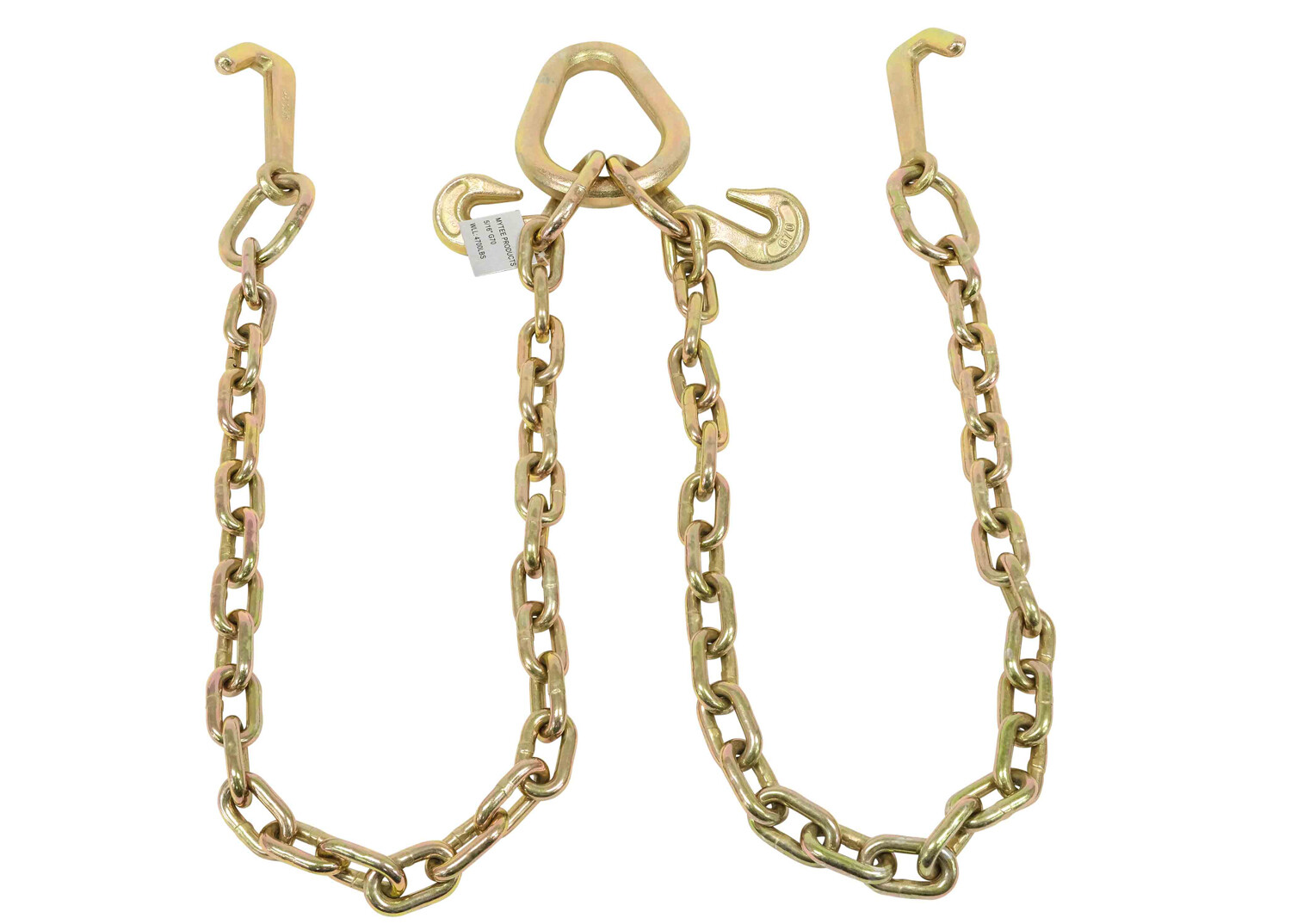 G70 5/16" V-Chain Bridle w/ 4" Mini J Hooks - Grab Hooks at Pear Link ...