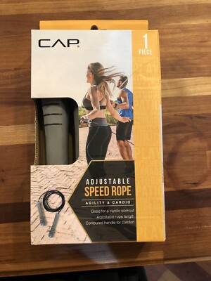 Jump Speed Rope Gym Aerobic Exercise Adjustable Speed Fitness CAP NWT ...