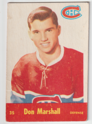 1955-56 Parkhurst # 35 Don Marshall RC ROOKIE MONTREAL CANADIENS | eBay