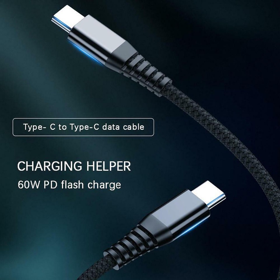 Usb c to Usb C Chaging Cable PD Type C Cord Fit Computer / 0V charger ...