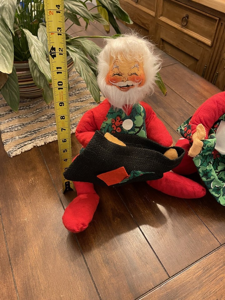 Annalee Mr and Mrs Santa Claus Figures Mobiltee Dolls Large Set ...