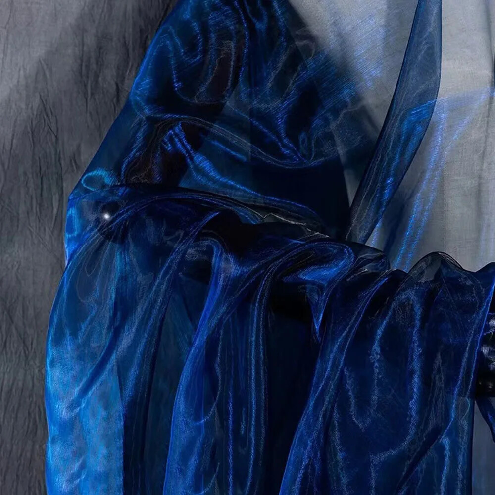 Holographic Organza Tulle Fabric Shiny Sheer Frill Mesh Lace Gauze ...