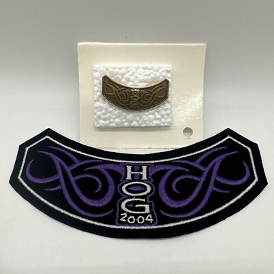 Harley-Davidson HOG Owners Group 2004 Pin and Patch Rocker Set - NOS | eBay