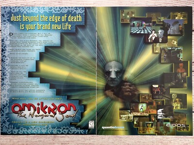 Omikron The Nomad Soul PC Dreamcast Game 2000 Promo Ad Art Print Poster ...