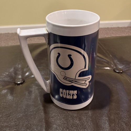 Vintage NFL Indianapolis Colts Plastic Thermo Serv Beer Mug 16 oz Cup ...
