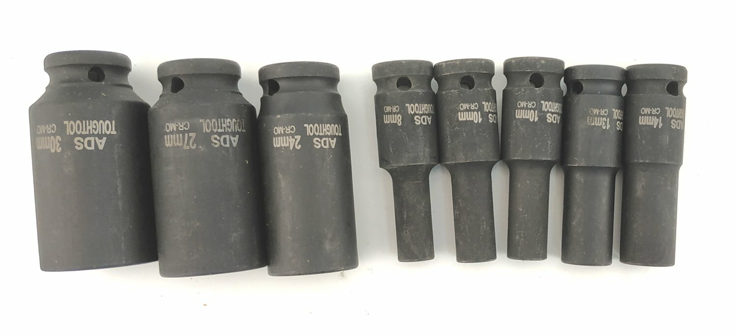 1/2" Dr Cr-Mo Deep Impact Socket 8mm to 36mm and 1-1/16 inch | eBay