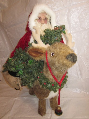 HEN HOUSE Joyce Ditz Designs Santa on Reindeer Dearest OPA 2nd LE ...