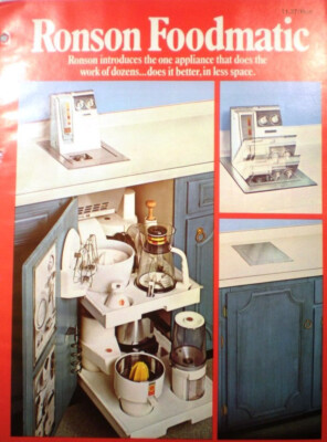 Vtg RONSON Foodmatic Catalog RETRO One Appliance Does the Work of ...