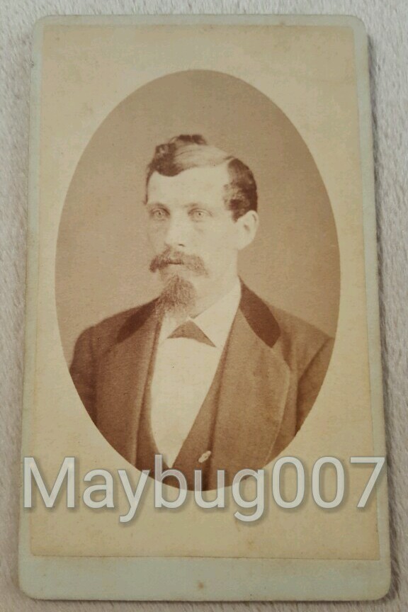 Antique CDV Photograph Peru, Indiana History Man Mustache Picture | eBay