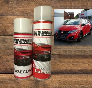 FOR HONDA MILANO RED R81 2K SOLVENT BASECOAT MIXED AEROSOL SPRAY PAINT ...