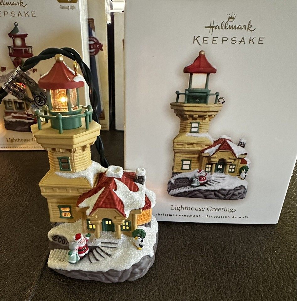 Hallmark Keepsake Ornaments (13) Lighthouse Magic Collectors Series ...