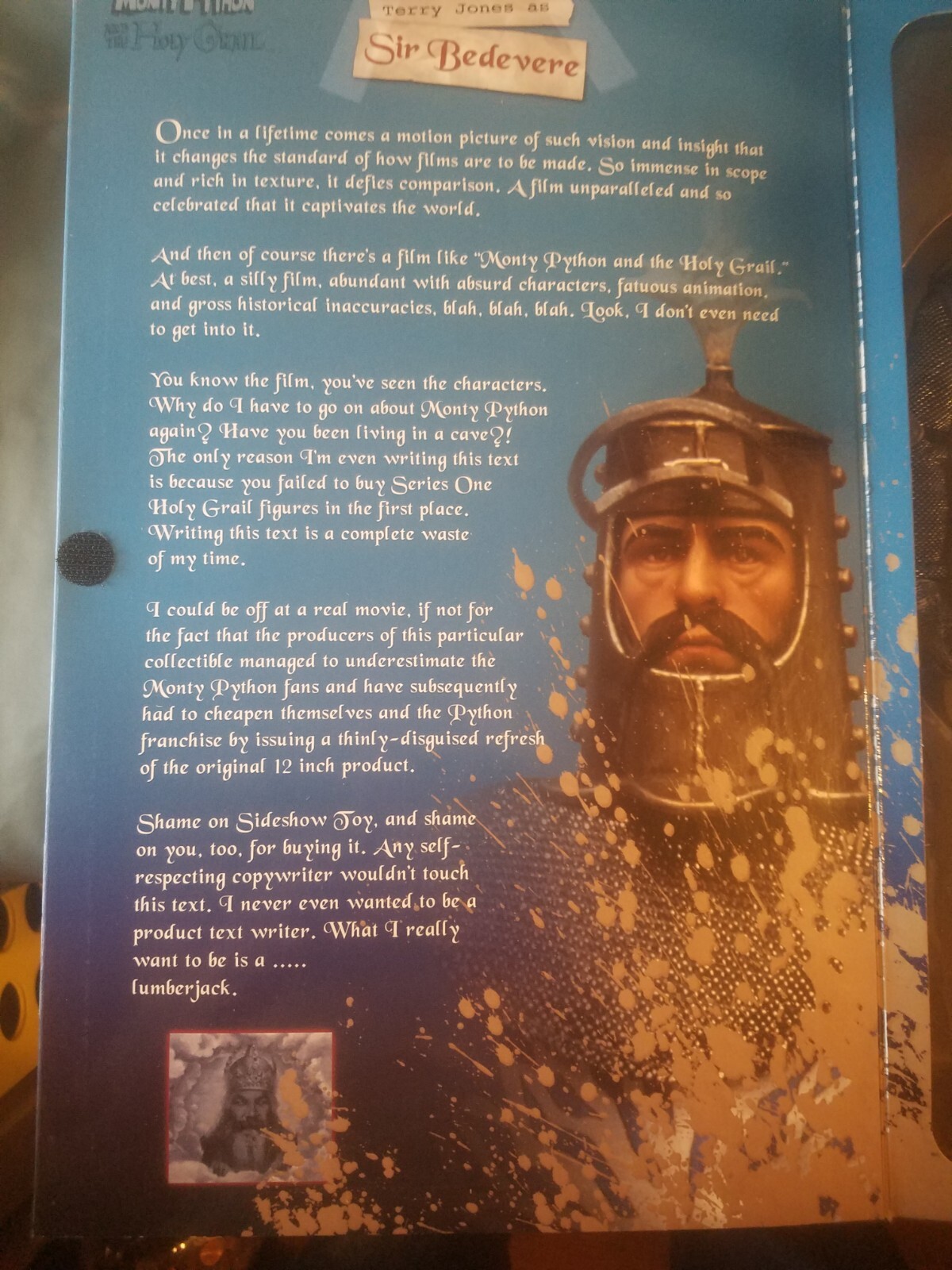 Monty Python Sir Bedevere 12in Collectible Figure 2002 Sideshow Toy | eBay