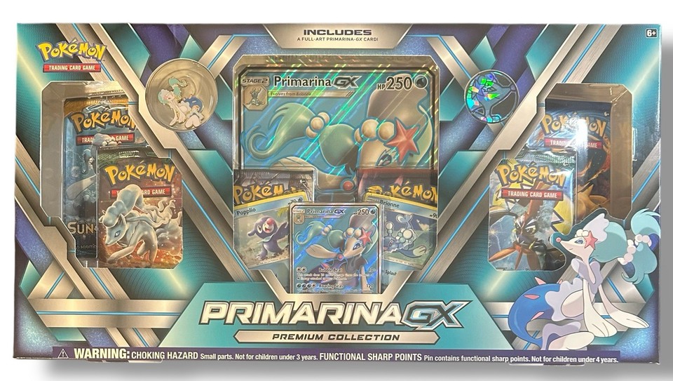 Primarina GX Premium Collection Box Pokemon Sun & Moon + XY Evolutions ...
