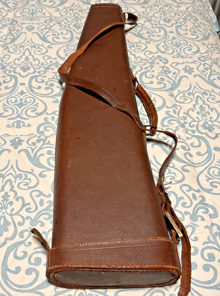 Vintage Leather Shotgun Leg O Mutton The Down Case Brown 33” | eBay