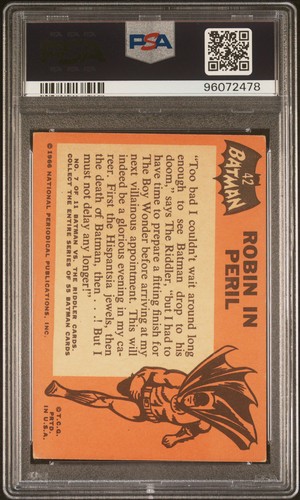 1966 TOPPS BATMAN #42 ROBIN IN PERIL PSA 3.5 | eBay