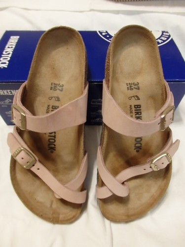 Birkenstock Nubuck Leather Mayari, Soft Pink, 37 Regular (6/6.5) | eBay