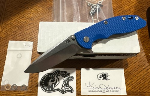 Rare Blurple Hinderer XM-18 3.5 Titanium S45VN Blue Spanto W/ Extras ...