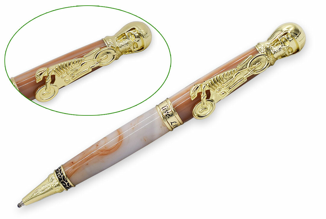 DIY Motorcycle Pen Kits Woodturning Pen Kit Pen Turning Project Pen ...