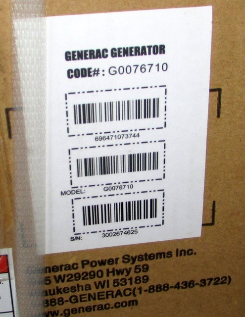 Generac G0076710 Gasoline Powered Portable Inverter for sale online | eBay
