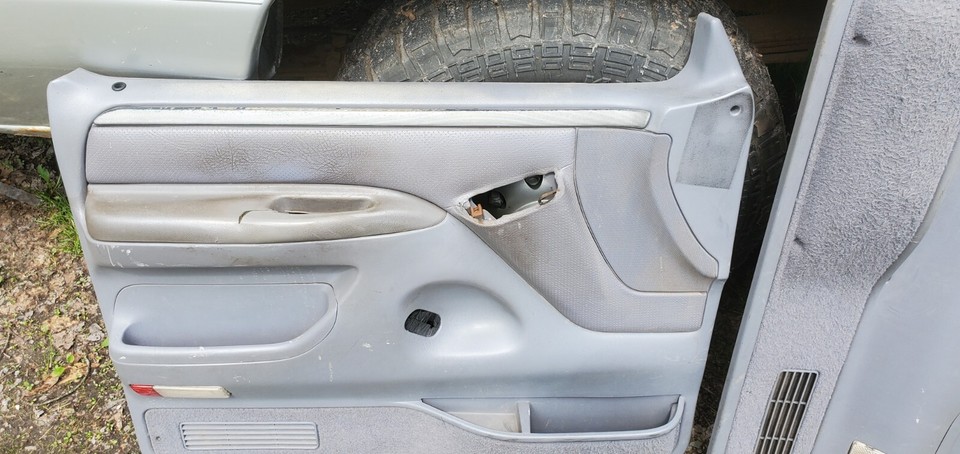 92-96 FORD F 150 f150 F-250 BRONCO DOOR PANELS PANEL Grey Set R14 | eBay
