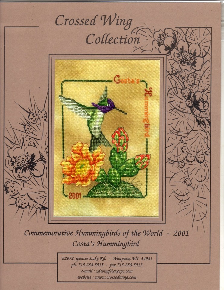 CROSSED WING COLLECTION bird,birds counted cross stitch charts -YOUR ...