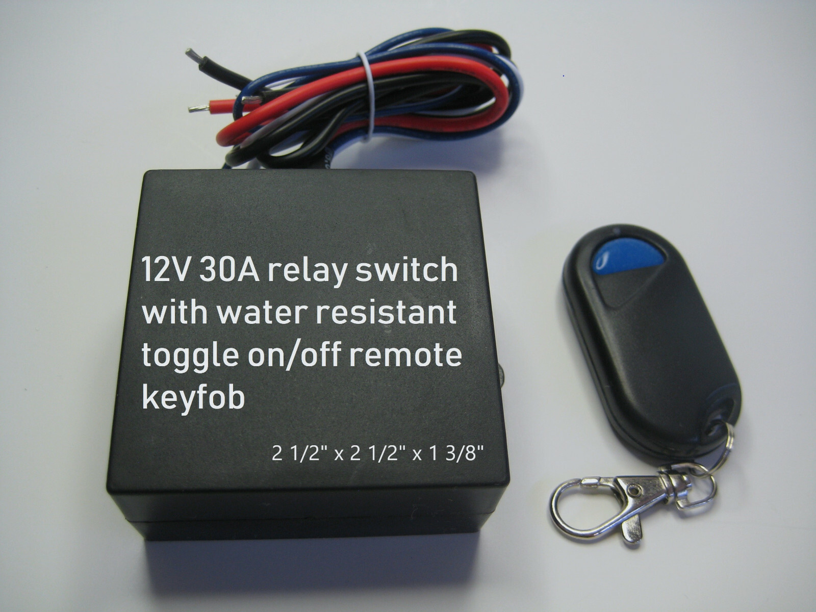 MSD 12V 30A 12v out toggle on off remote control high current relay ...