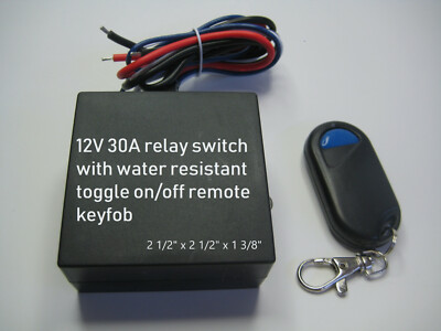 MSD 12V 30A 12v out toggle on off remote control high current relay ...