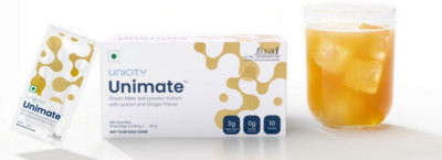 Unicity Unimate Yerba Mate Supplement LEMON GINGER 10 Packets Original ...
