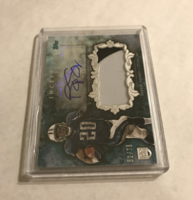 2014 TOPPS INCEPTION GREEN ROOKIE 2 CLR PATCH BISHOP SANKEY JSY AUTO RC ...