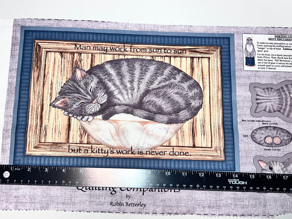 "Quilting Companions" panel Robin Betterley -Pincushion/Ornament ...