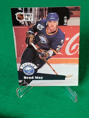 1991-92 Pro Set Brad May Rookie RC #523 Buffalo Sabres Hockey Card | eBay