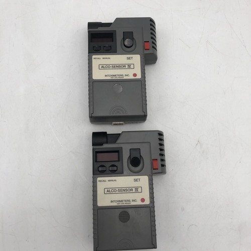 Lot Of 2 Alco-Sensor IV Intoximeter Alcohol Meter Red Dot Off White ...