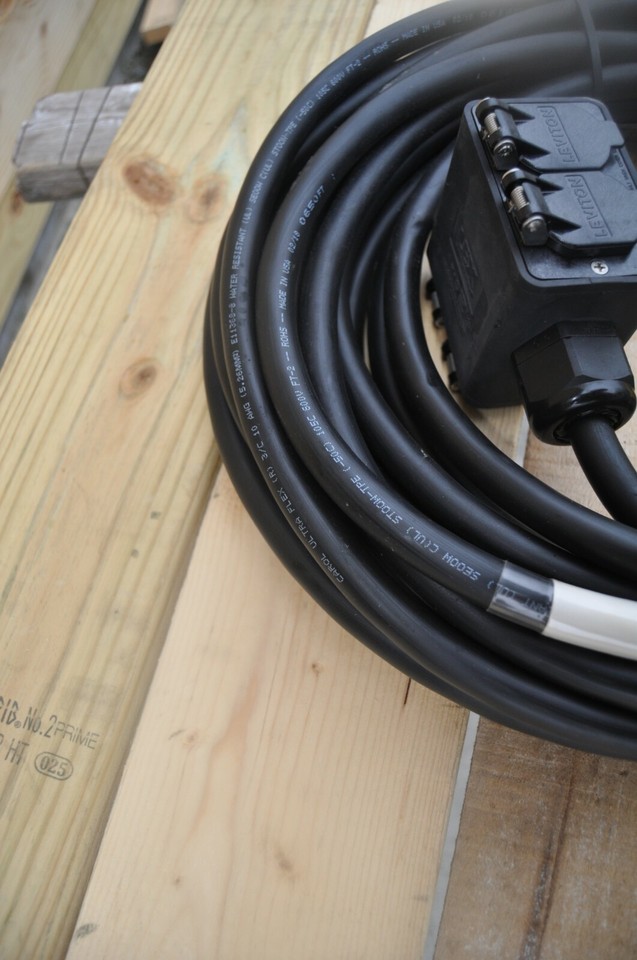 LEX 10/3 EXTENSION CORD POWER CABLE QUAD BOX CAROL ULTRA FLEX USA MADE ...