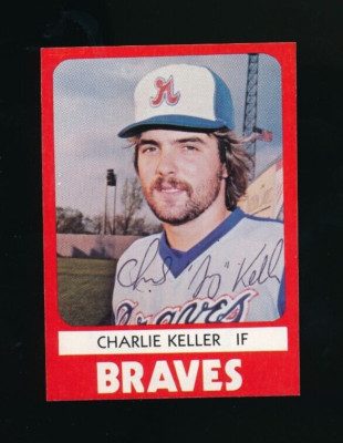 1980 TCMA Richmond BRAVES #12 CHARLIE KELLER Jerry Keller signed auto ...