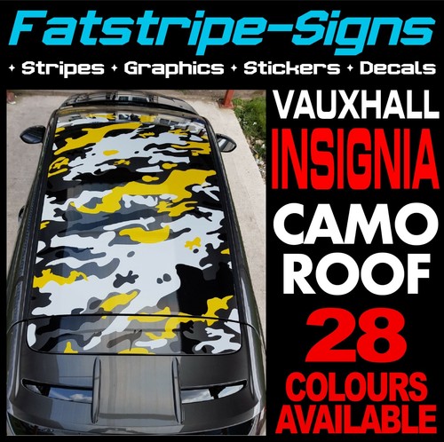 to fit VAUXHALL INSIGNIA CAMO ROOF GRAPHICS STRIPES STICKERS DECALS VXR ...