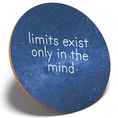 1 x Motivate Quote Inspiration? - Round Coaster Kitchen Student Kids ...