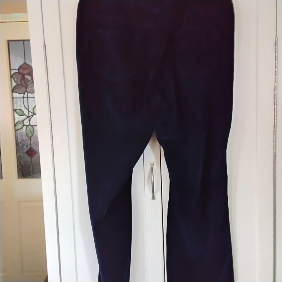 Marisota Women's Navy Velvet Jeans Uk Size 24 5 Pocket Western Style ...