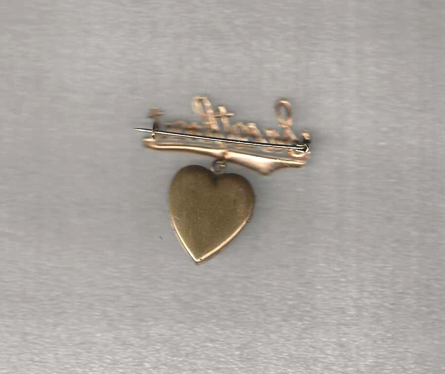 WW2 SCRIPT "SWEETHEART" W/ ARMY AIR CORPS LOCKET DANGLE+2 PHOTOS AIRMAN ...