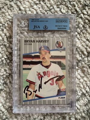 1989 Fleer Bryan Harvey #479 Hand Signed Auto - BGS CERTIFIED | eBay