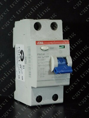 ABB F202 AC 40A 30mA type AC RCD RCCB Circuit Breaker 440051 | eBay