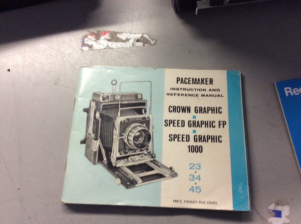 GRAFLEX PACEMAKER Camera Crown Graphic Speed Graphic FP/100 4X5 ...