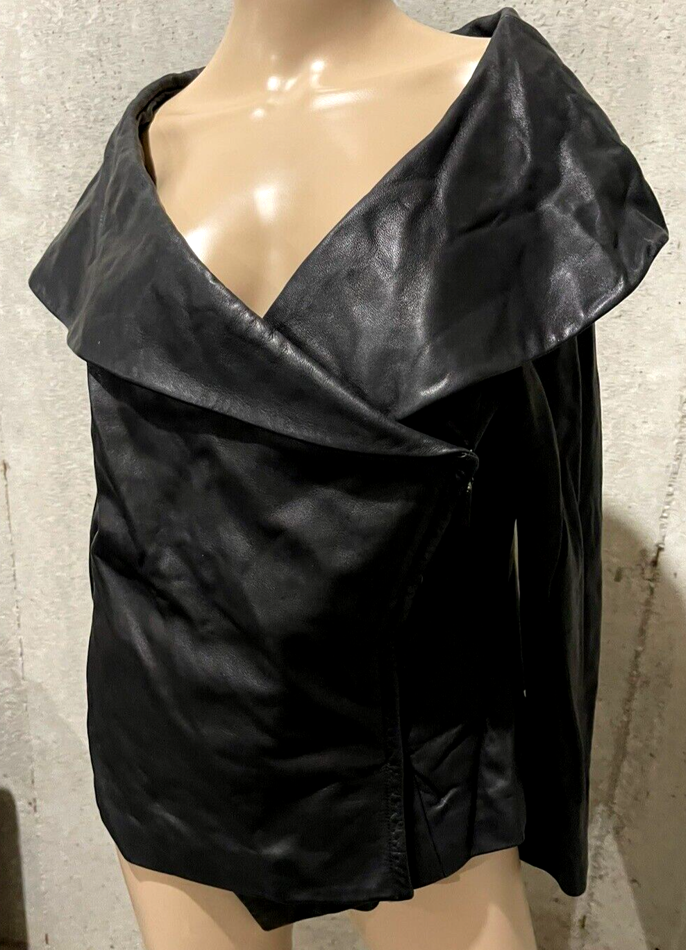 Ralph Lauren Collection Purple Label 2017 Runway Maxine Black Leather ...