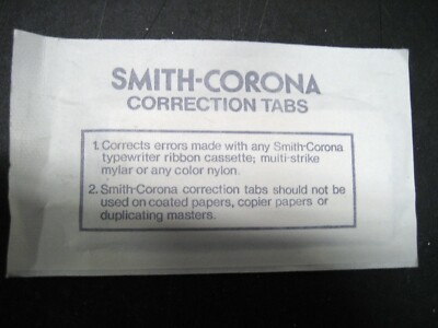 New "Lift-Off" Correction Tabs For Typewriters 10 strips/tabs for film ...